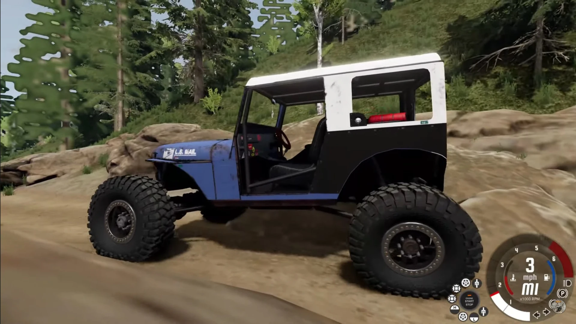 Postal Jeep Rock Crawler Set 1 - BeamNG.drive