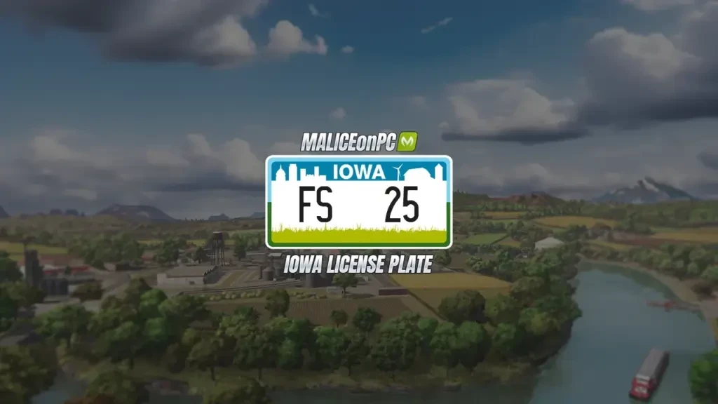 Iowa License Plate 1.0 - FS25