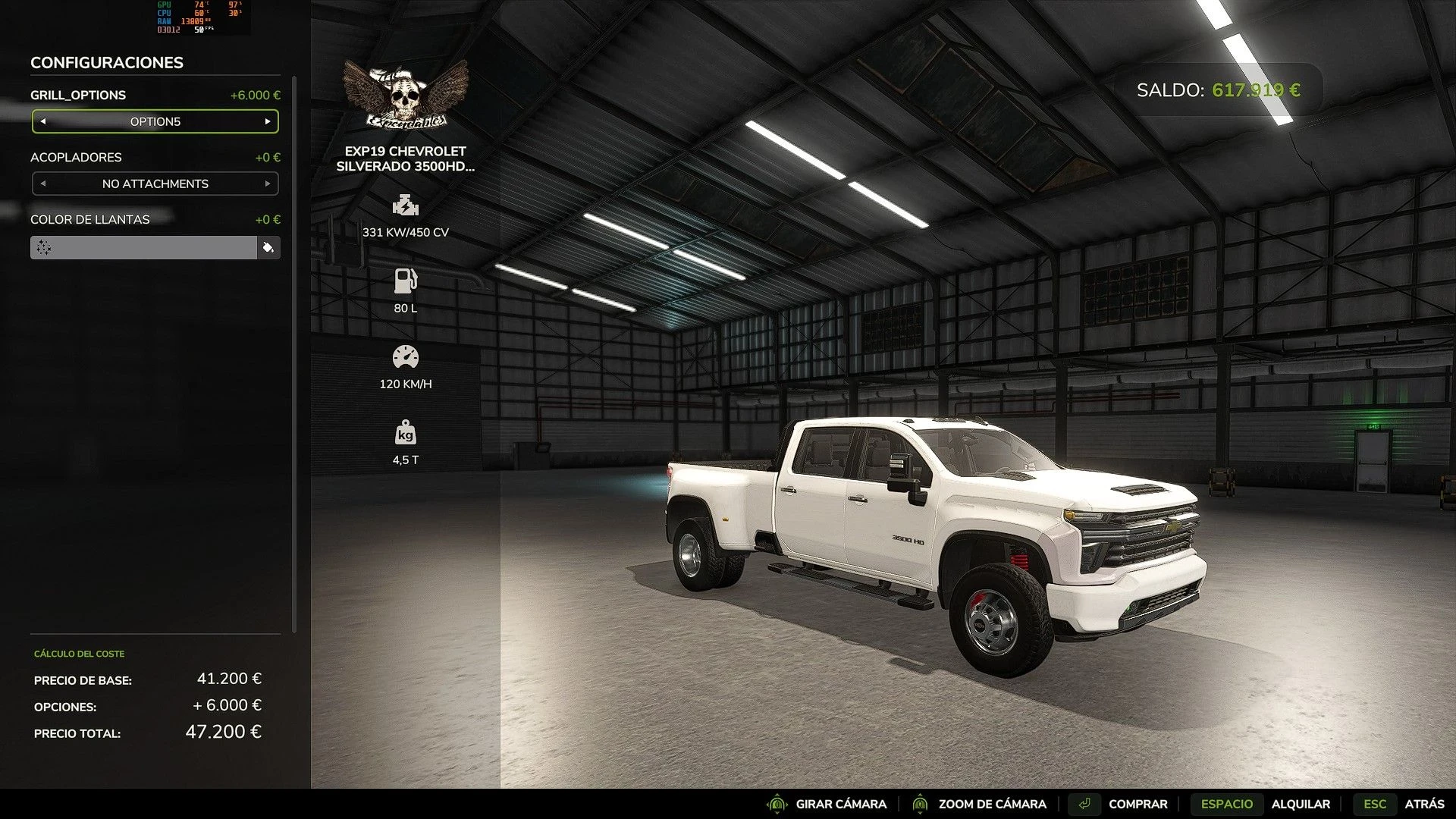 Chevrolet Silverado 2500 2020 1.0 - FS25