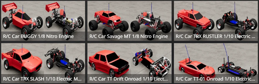 DEFINITIVE BEAMNG RC CAR PACK FREE VERSION - 6 CARS 1.0 - BeamNG.drive