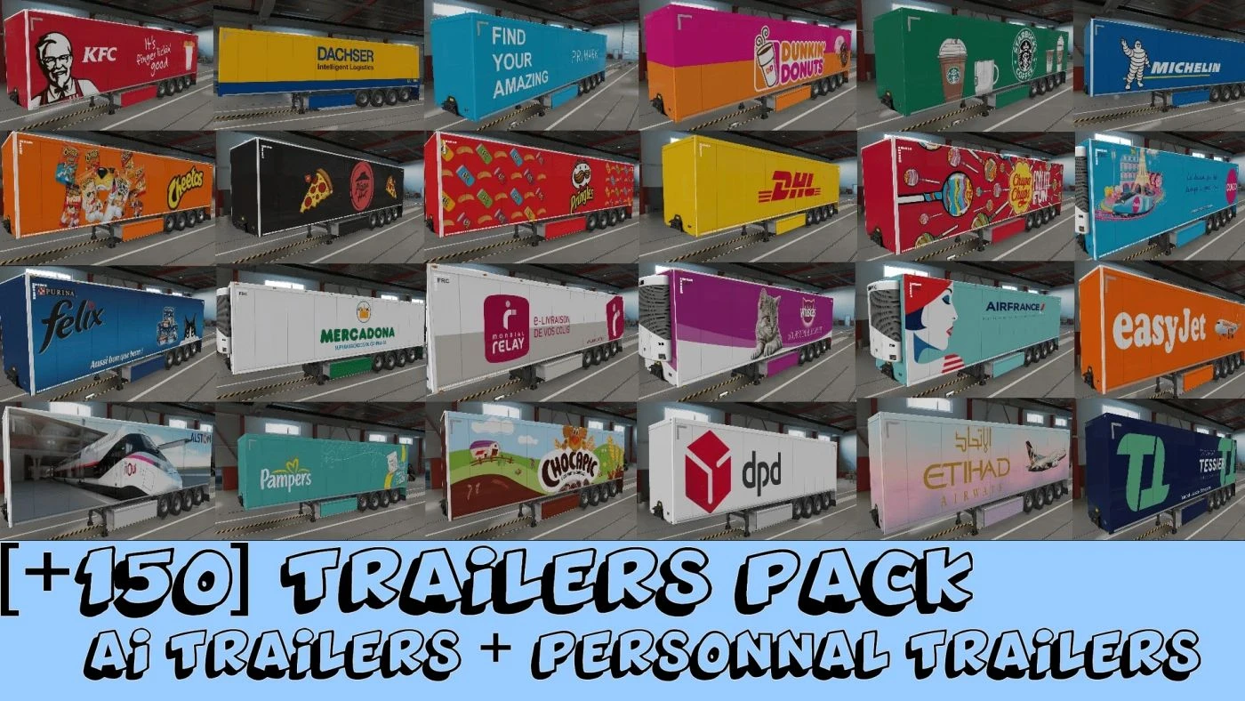 Realistic Skin Trailers Pack 2.4.1 - ETS 2