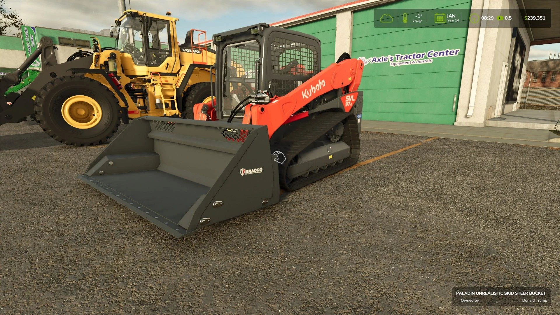 Unrealistic Skid Steer Loader Bucket 1.0 - FS25