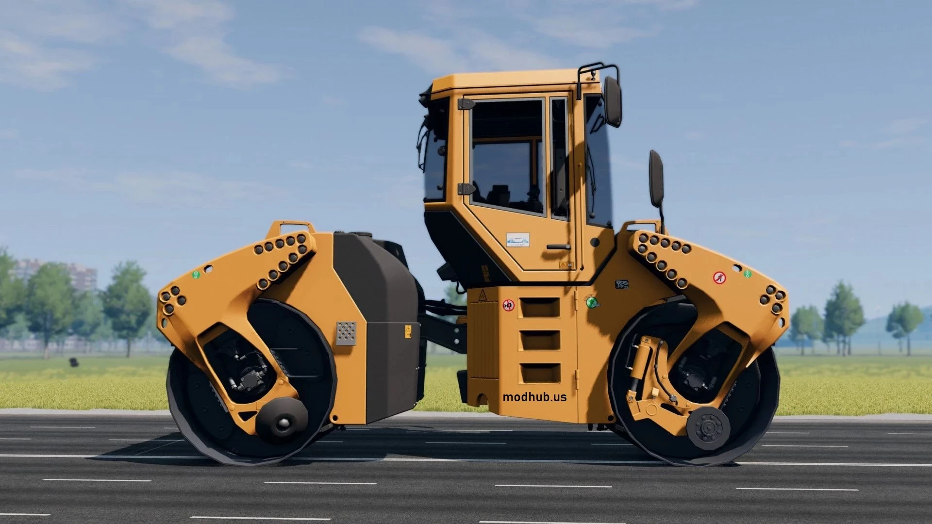 Giant Road Roller FIX - BeamNG.drive