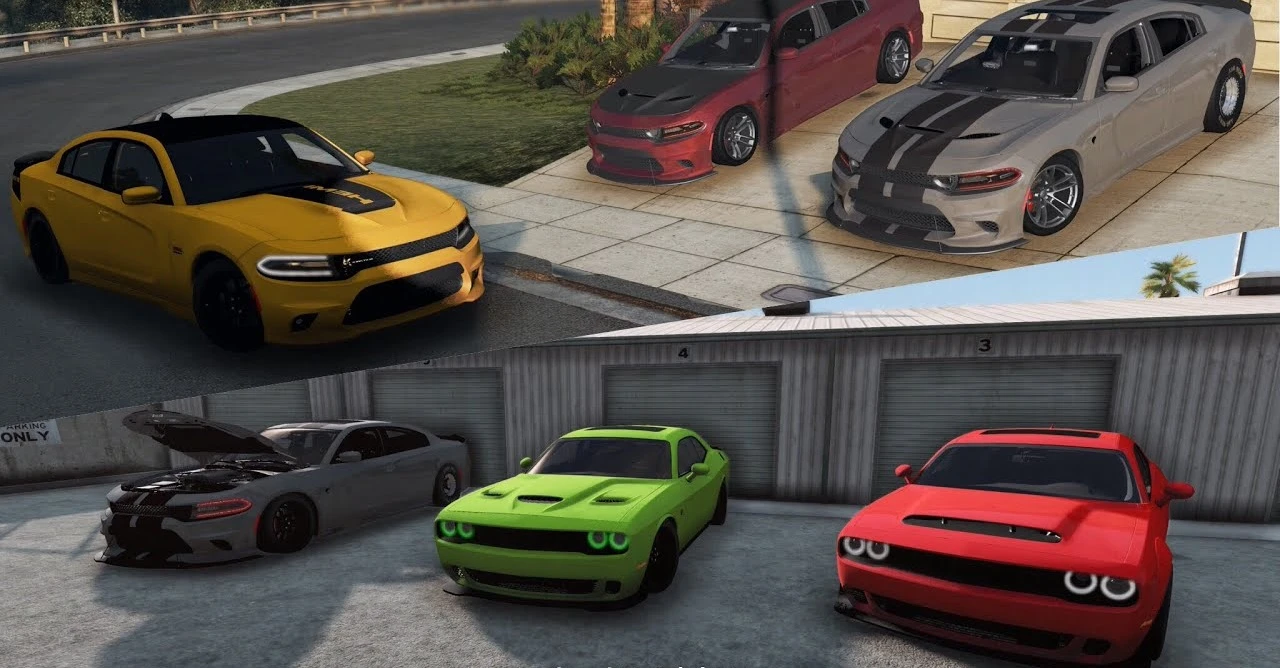 USA Dodge Car Pack 1 - BeamNG.drive