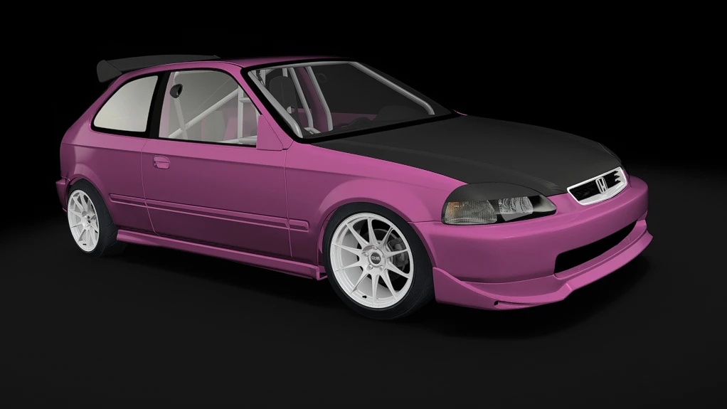 Honda Civic EK + Different Drag Bodykits 1 - Assetto Corsa
