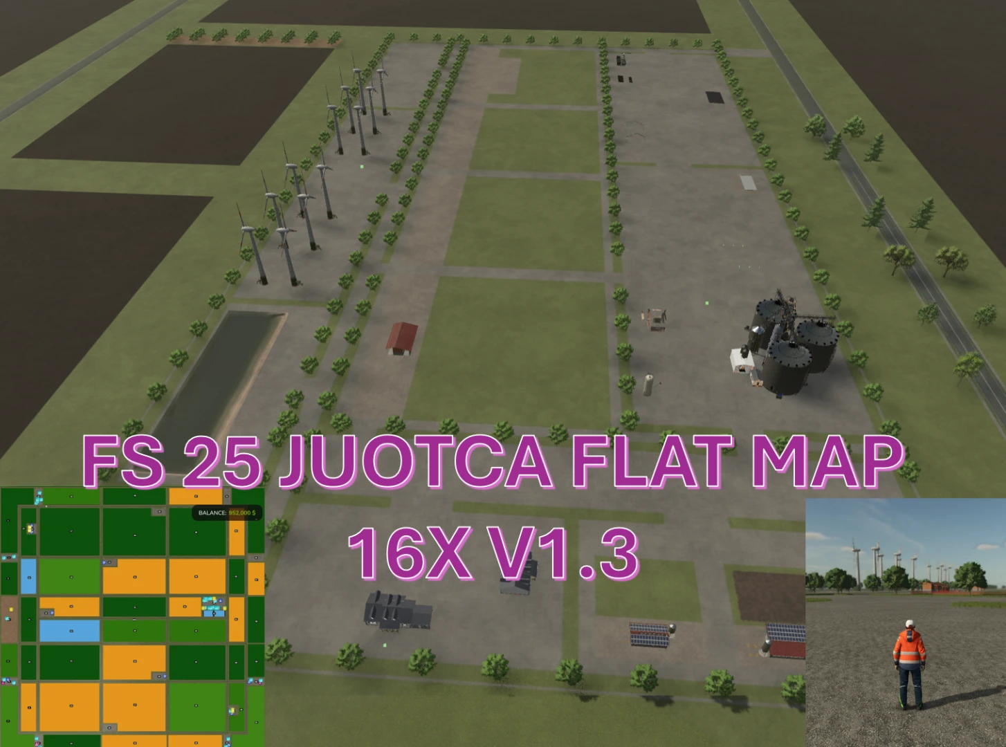 FS25 Juotca Flat Map 16X 1.3.0 - FS25