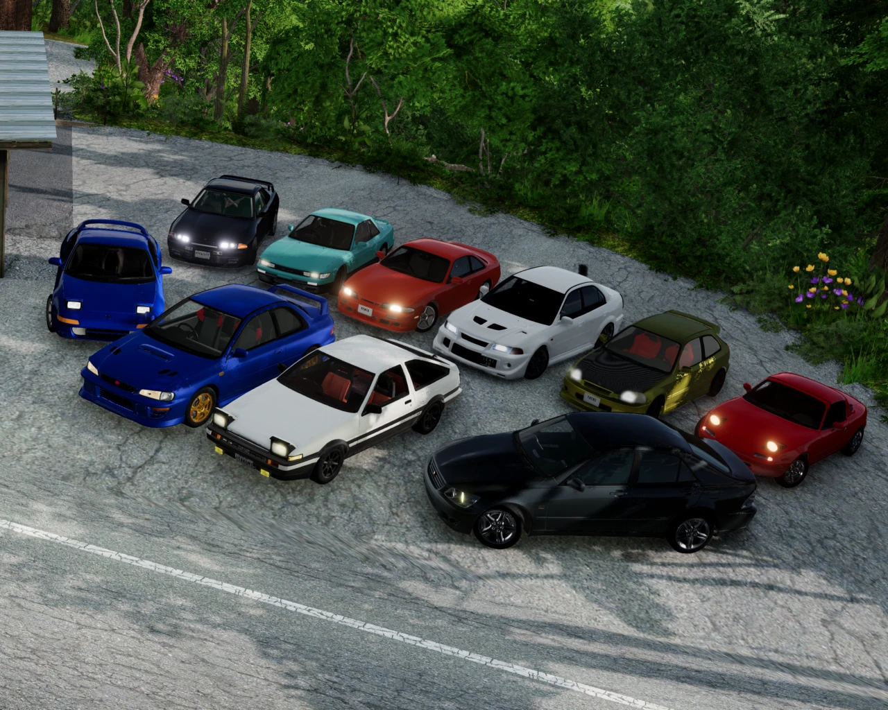 Initial D car pack Part1 - BeamNG.drive