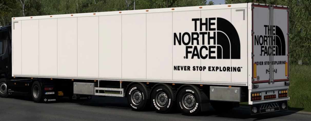 The North Face skin SCS box trailer 1.0 - ETS 2