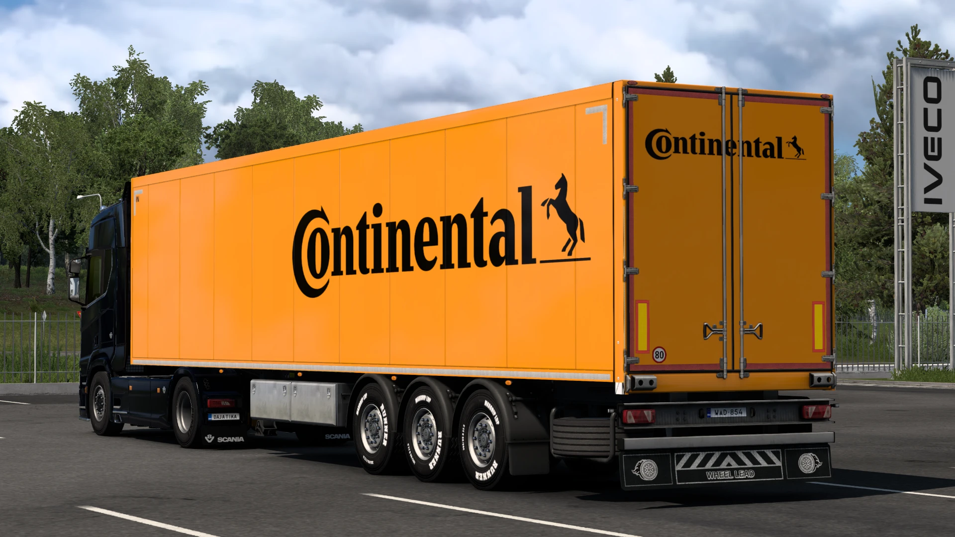 Continental skin SCS box trailer 1.0 - ETS 2