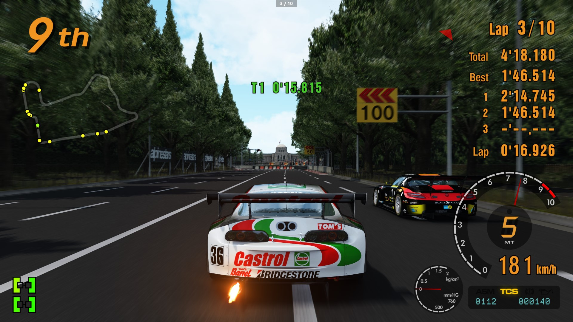 Gran Turismo 3 HUD 0.5.0 - Assetto Corsa