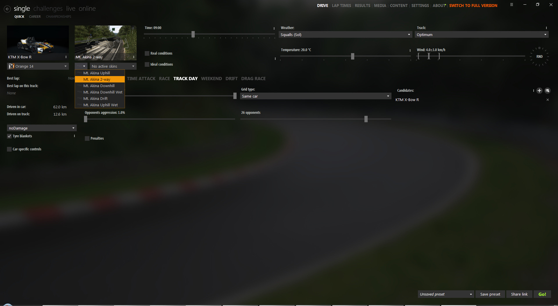 2-way Traffic Layout for "Mount Akina" 2019-10-10 - Assetto Corsa