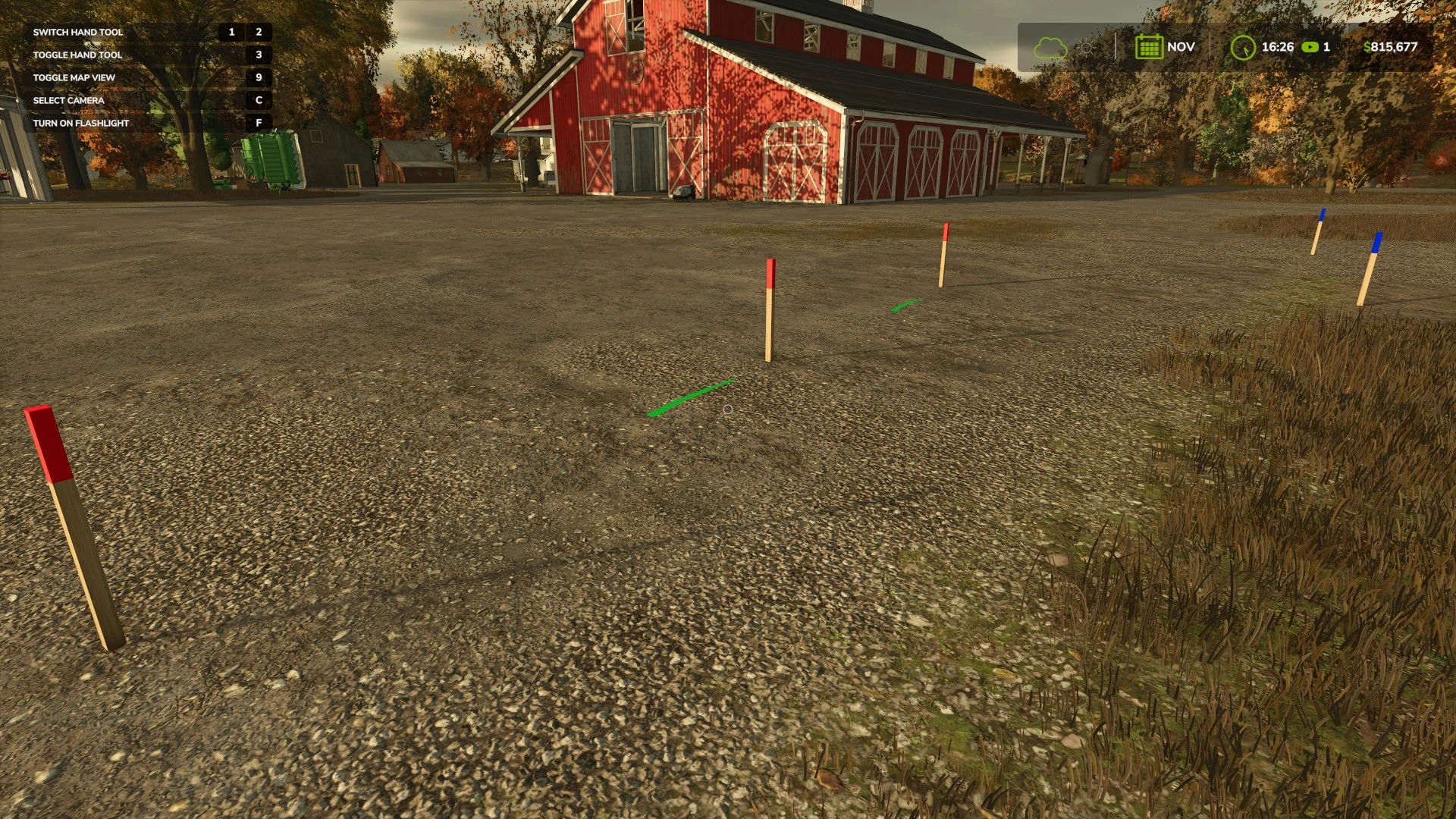 Placable stakes for Construction prep 1 - FS25