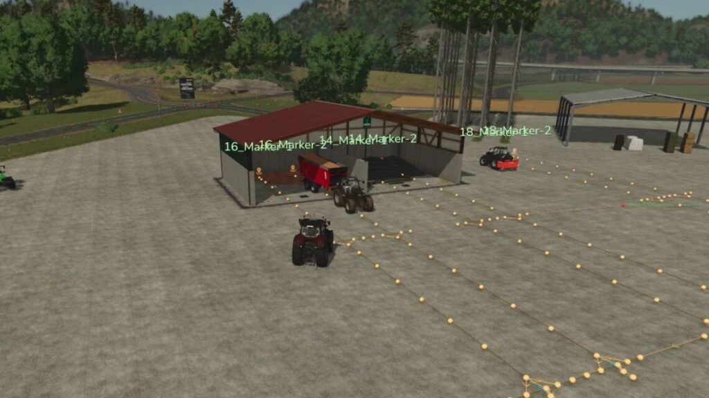 AutoDrive Bulk Material Extension 14m X 14m v 1.2 - FS25