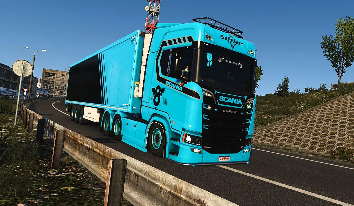 Serene blue skin 1.1 - ETS 2