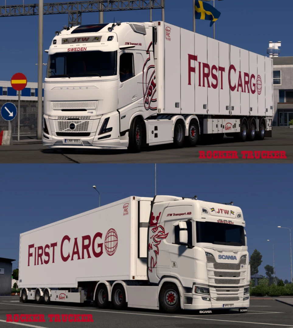 First Cargo/JTW Transport AB Skin Pack 1.0 - ETS 2