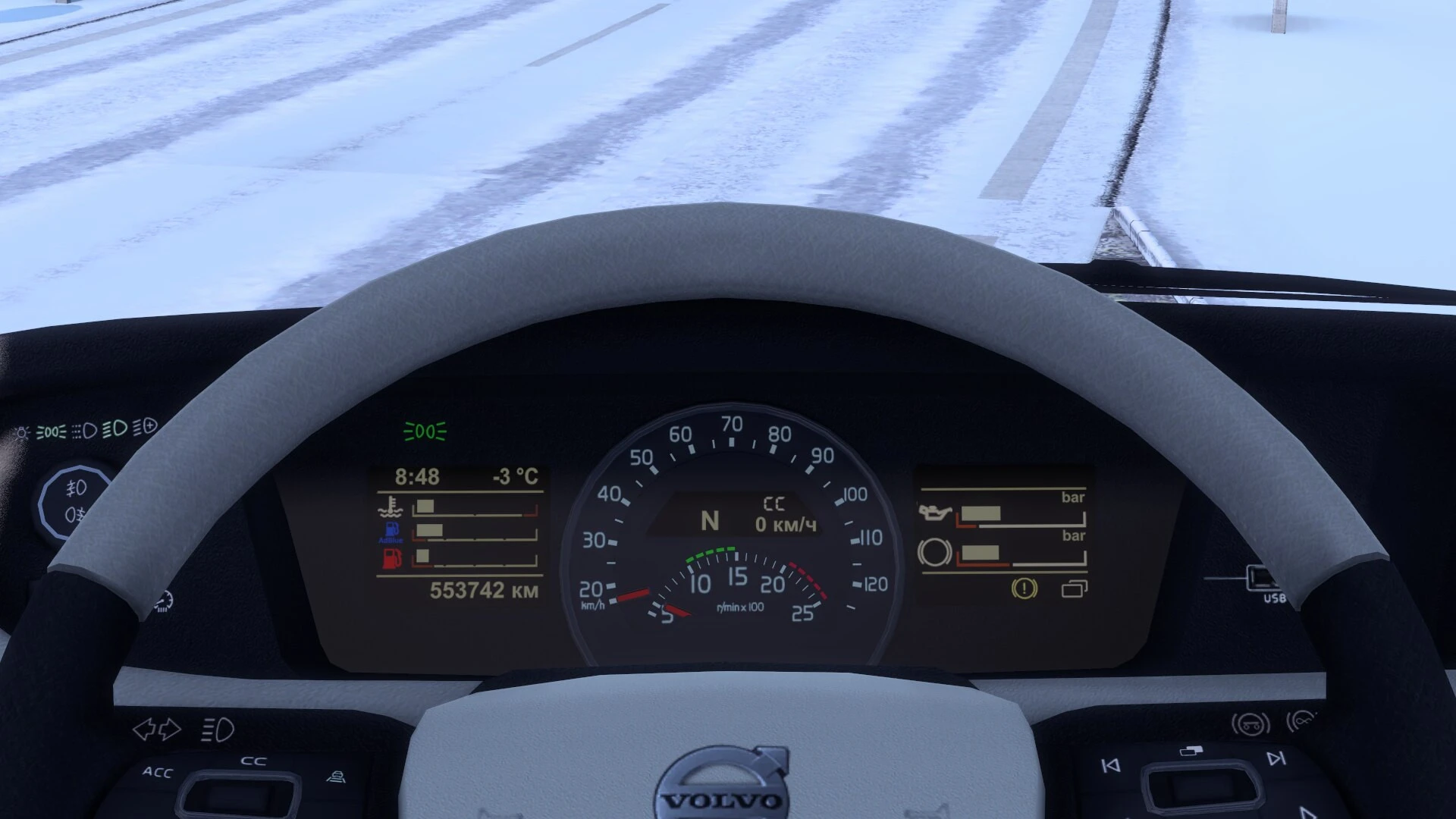 Volvo FH 2012 Improved Dashboard v1.2 - ETS 2