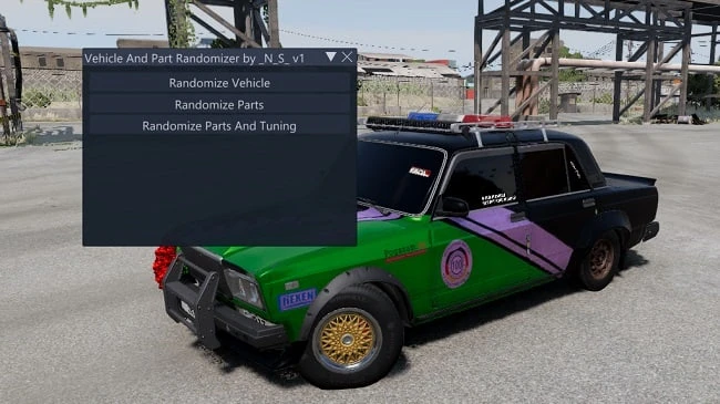 Vehicle And Part Randomizer v1.2 - BeamNG.drive