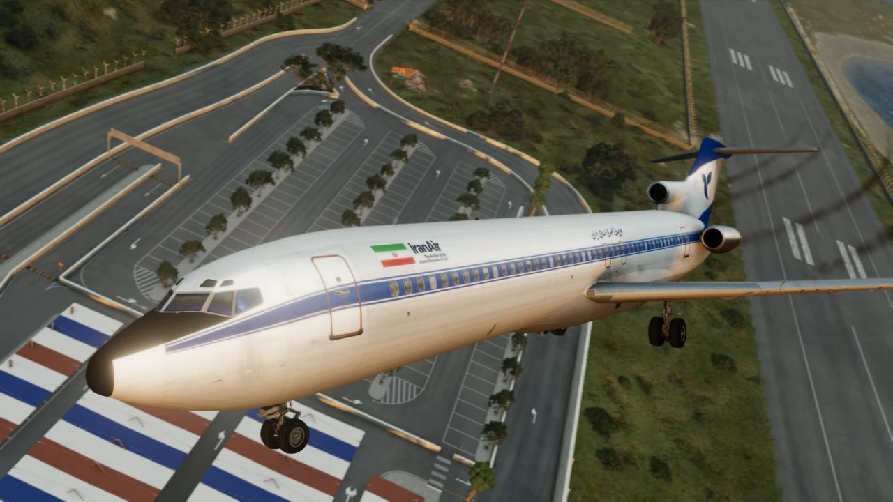 BOEING 727 IRAN AIR v1.1 - BeamNG.drive
