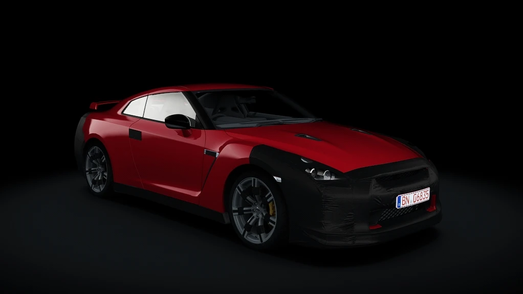 Nissan GT-R R35 Black Mask 2007 v0.1.1 - Assetto Corsa