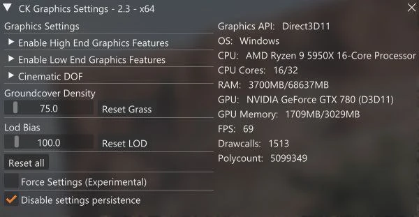 CK Graphics Settings for 0.35+ versions v1.0 - BeamNG.drive