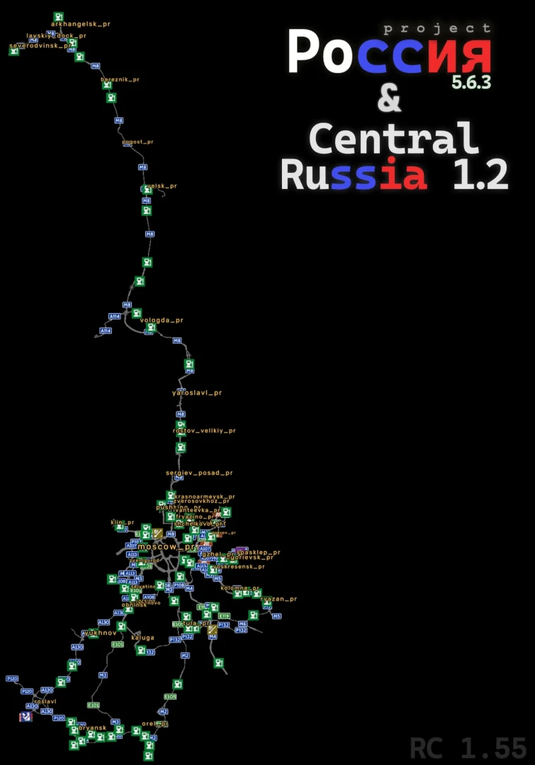 Project Russia & Central Russia RC 1.0 - ETS 2