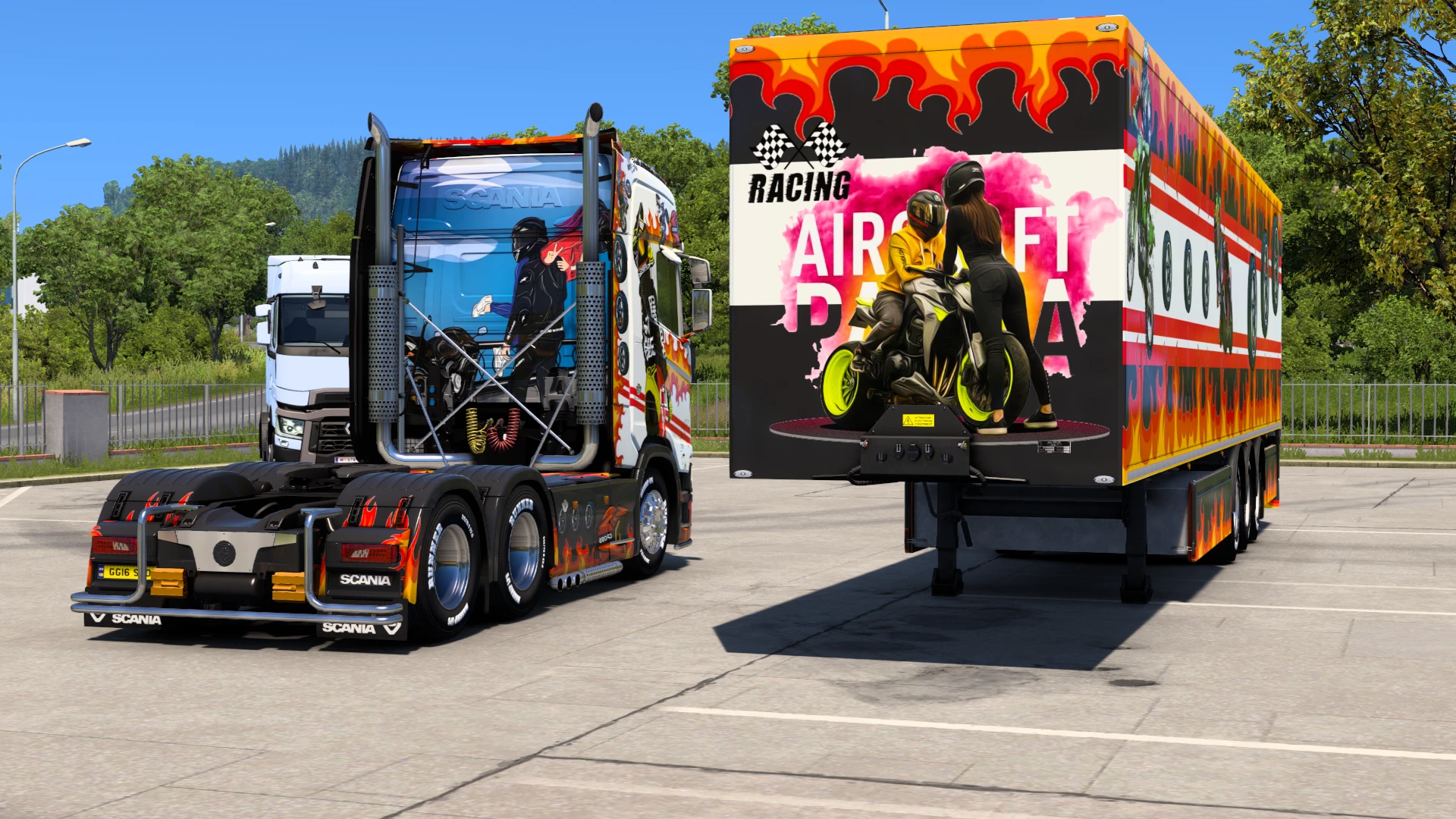 Scania Bike Riders Skin 1.55 - ETS 2