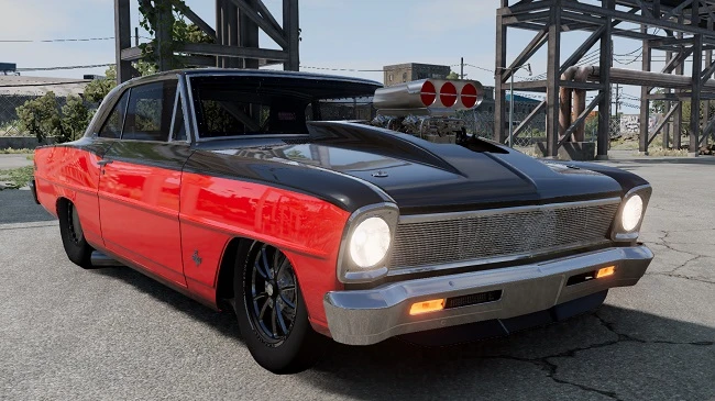Chevy Nova 1966 Drag 2 - BeamNG.drive