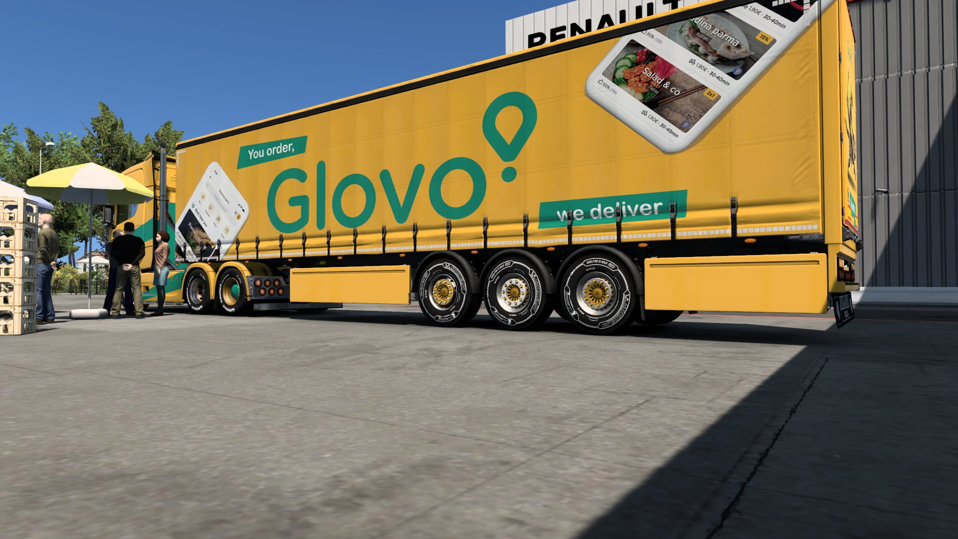 Glovo Delivery Skin 1.0 - ETS 2