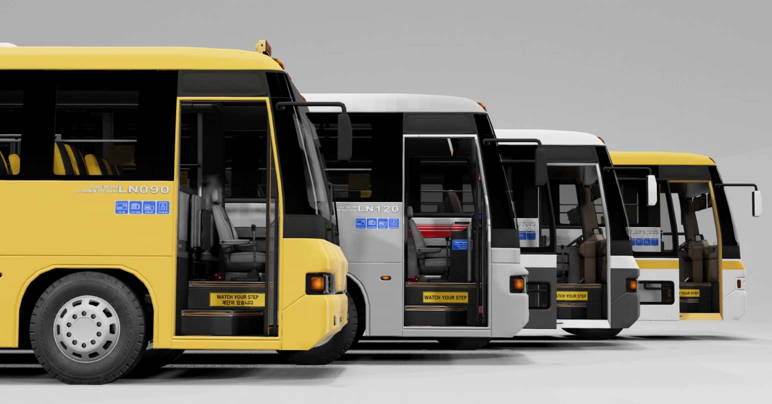 Daewon LN Commercial Buses UPDATE - BeamNG.drive