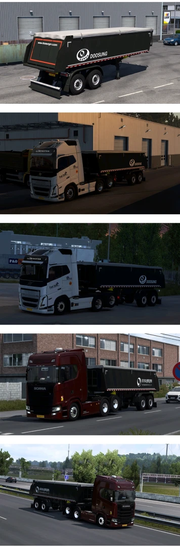 Doosung dump tralier livery 1.0 - ETS 2