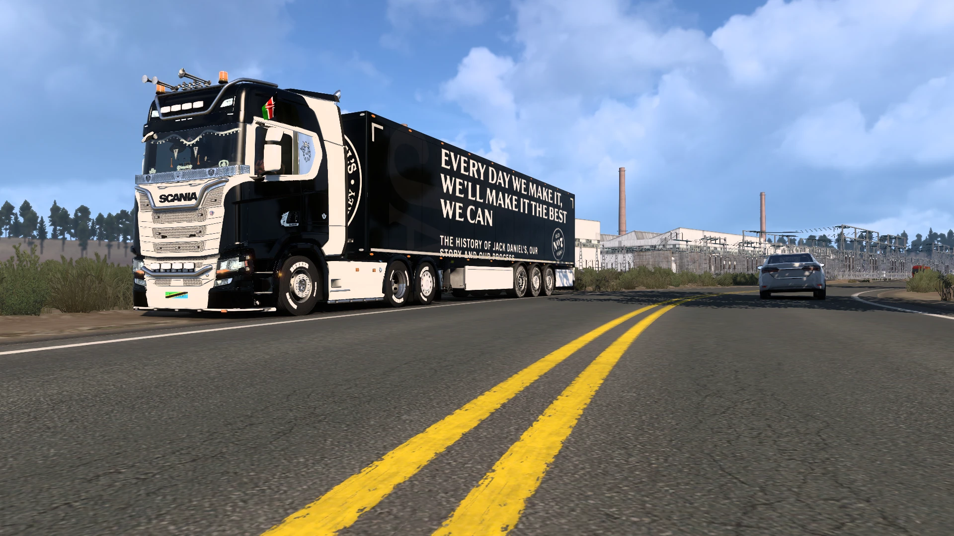 Jack Daniel’s Whiskey ETS 2 Classic Trailer Skin Mod 1.2 - ETS 2