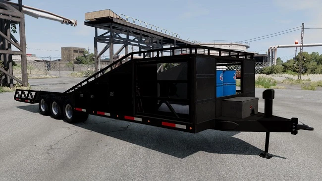 Baja Crew 30ft Raised Deck Trailer v1.0 - BeamNG.drive