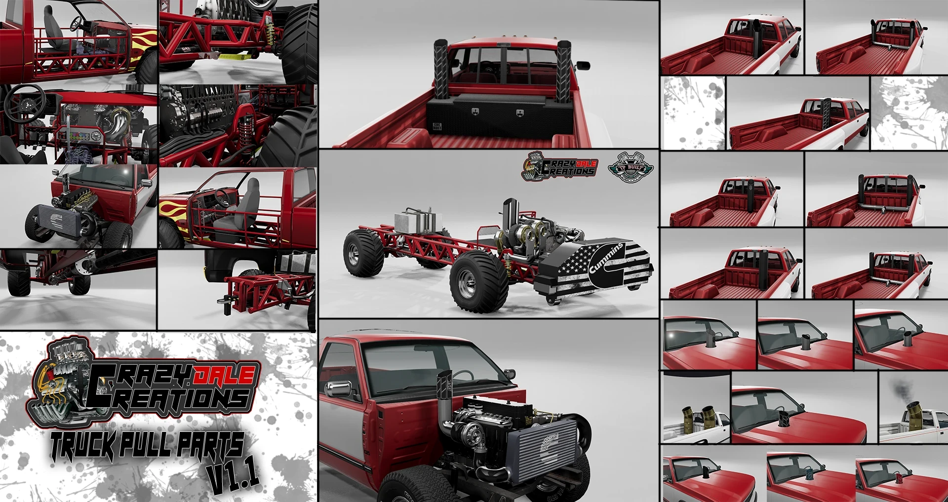 Truck Pull Part Pack V1 1.3 - BeamNG.drive