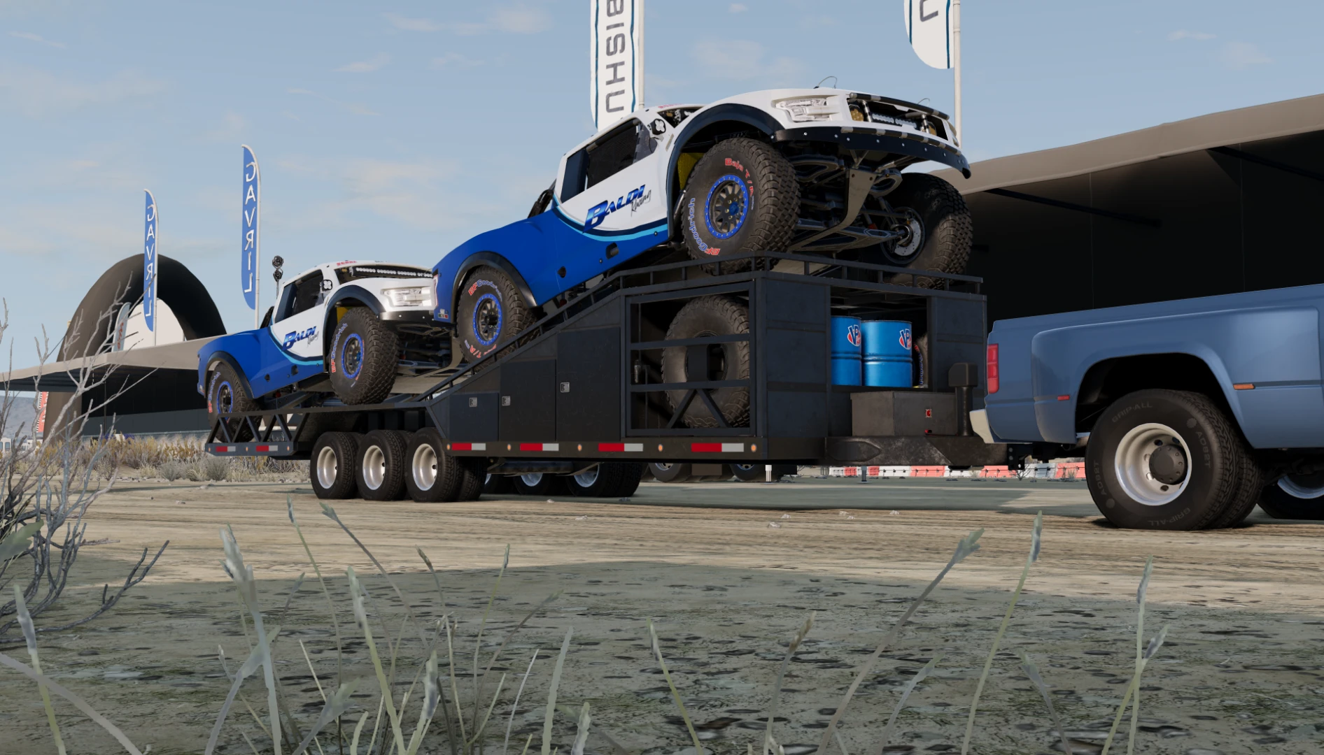 BeamNG Baja Crew 30Ft Off-road Trailer OFFICAL VERSION 1 - BeamNG.drive