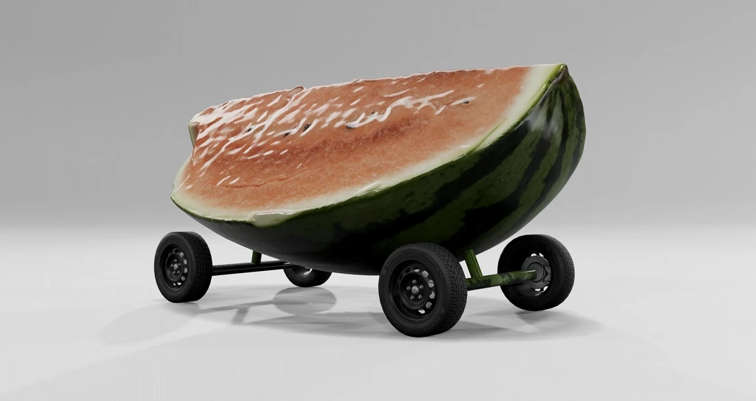 Watermelon Car v1.45 - BeamNG.drive