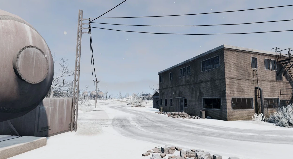 Industrial Site Snowy v3.04 - BeamNG.drive