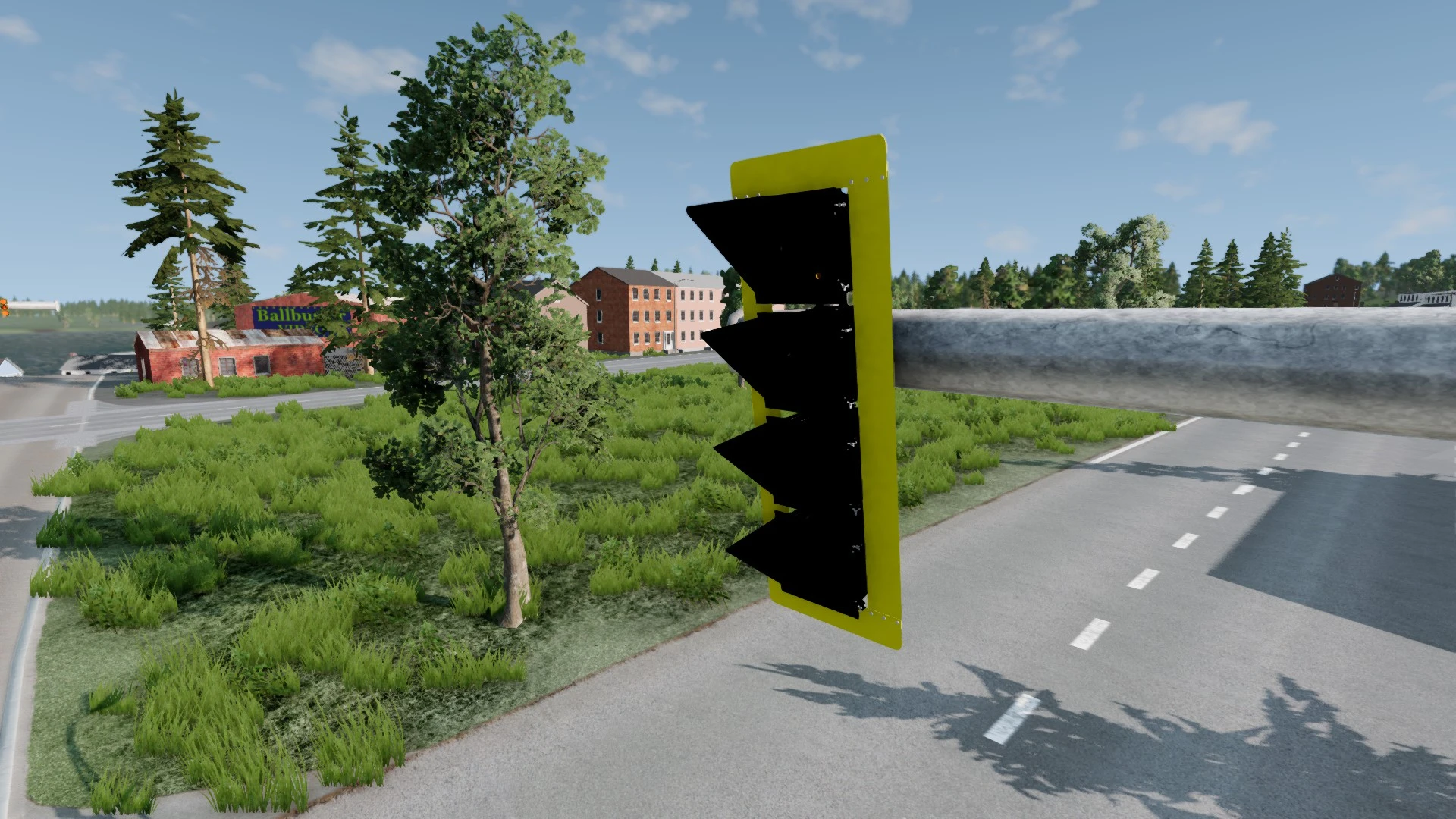 American roads with custom damaged traffic lights 0.1 - BeamNG.drive