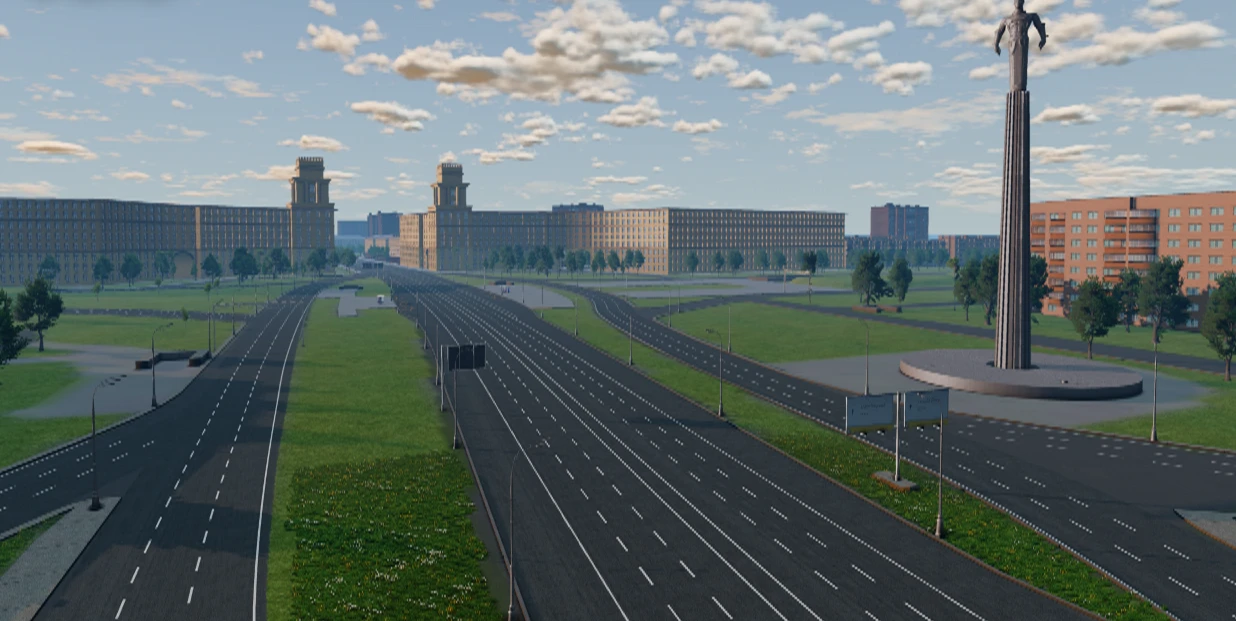 Leninsky Prospekt, Moscow v4.0 - BeamNG.drive