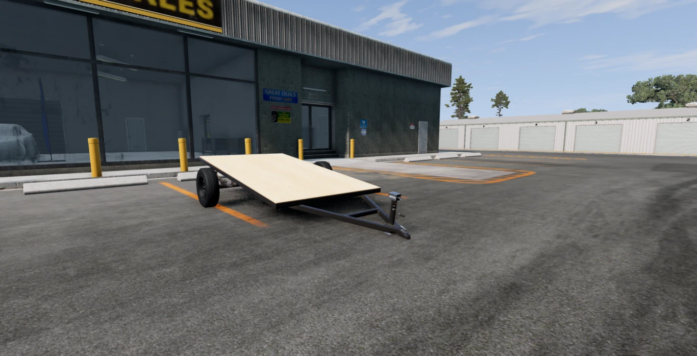 Little Flatbed Trailer 1.0 - BeamNG.drive