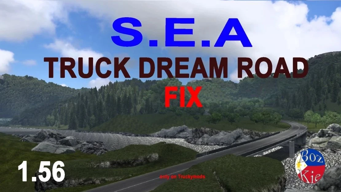 South East Asia - Truck Dream Road fix v1.0 - ETS 2