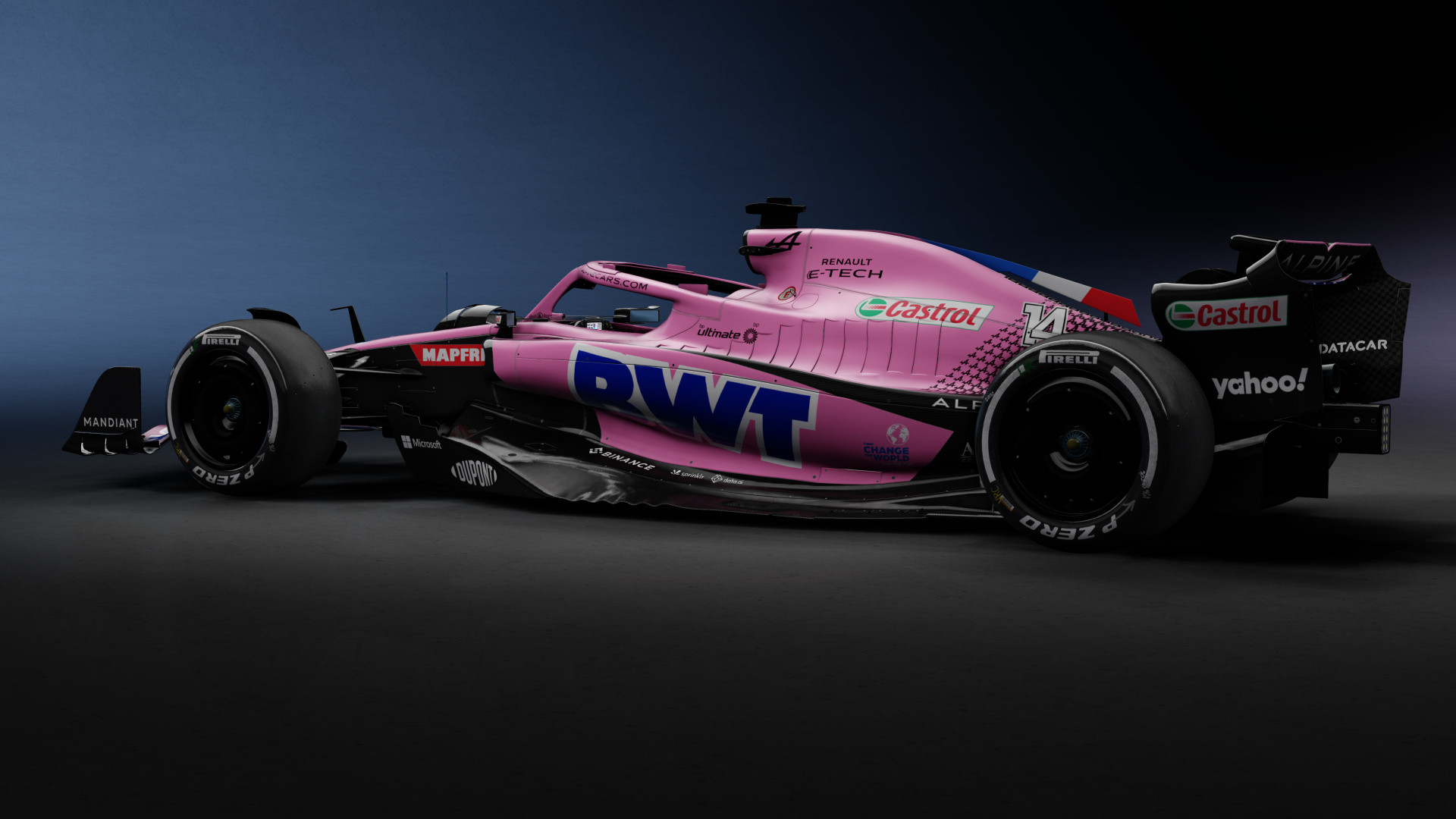 VRC Formula Alpha 2022 Alpine A522 pink Livery 1.0 - Assetto Corsa