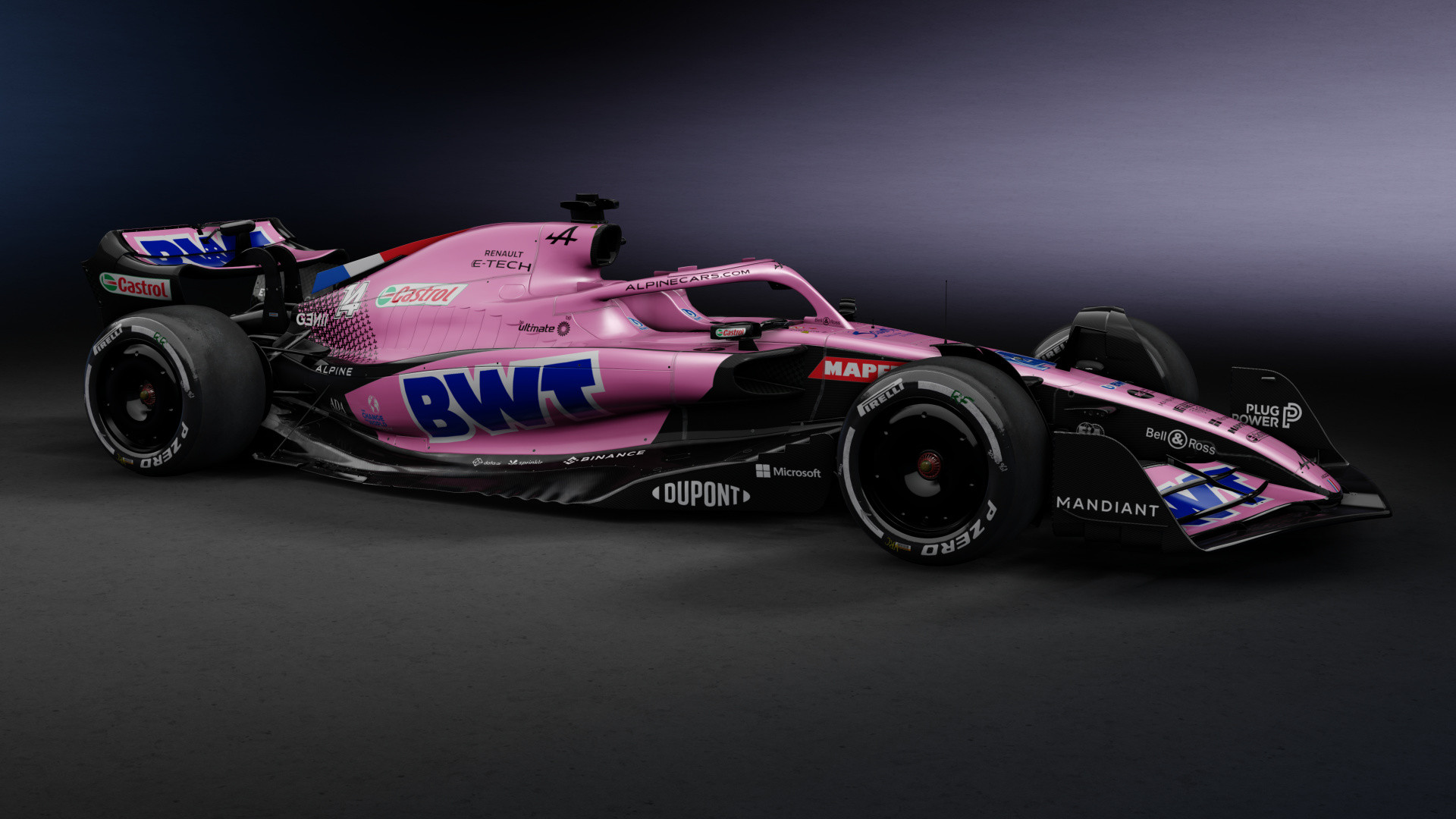 VRC Formula Alpha 2022 Alpine A522 pink Livery 1.0 - Assetto Corsa