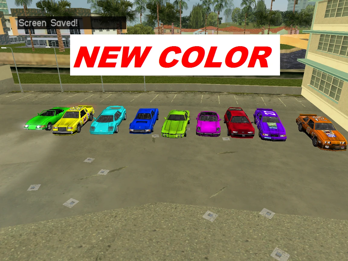 Gta Vc New Car Colors Vice City Gta Vice City