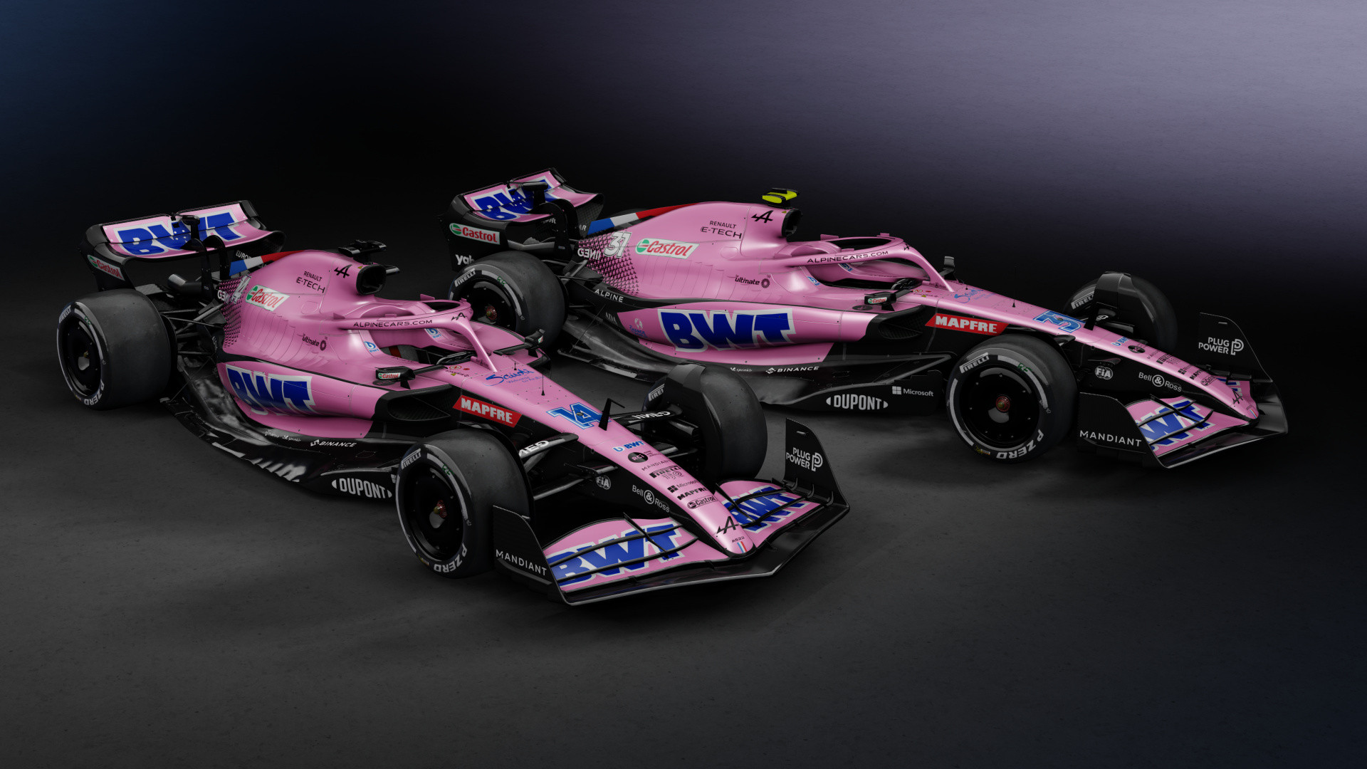 VRC Formula Alpha 2022 Alpine A522 pink Livery 1.0 - Assetto Corsa