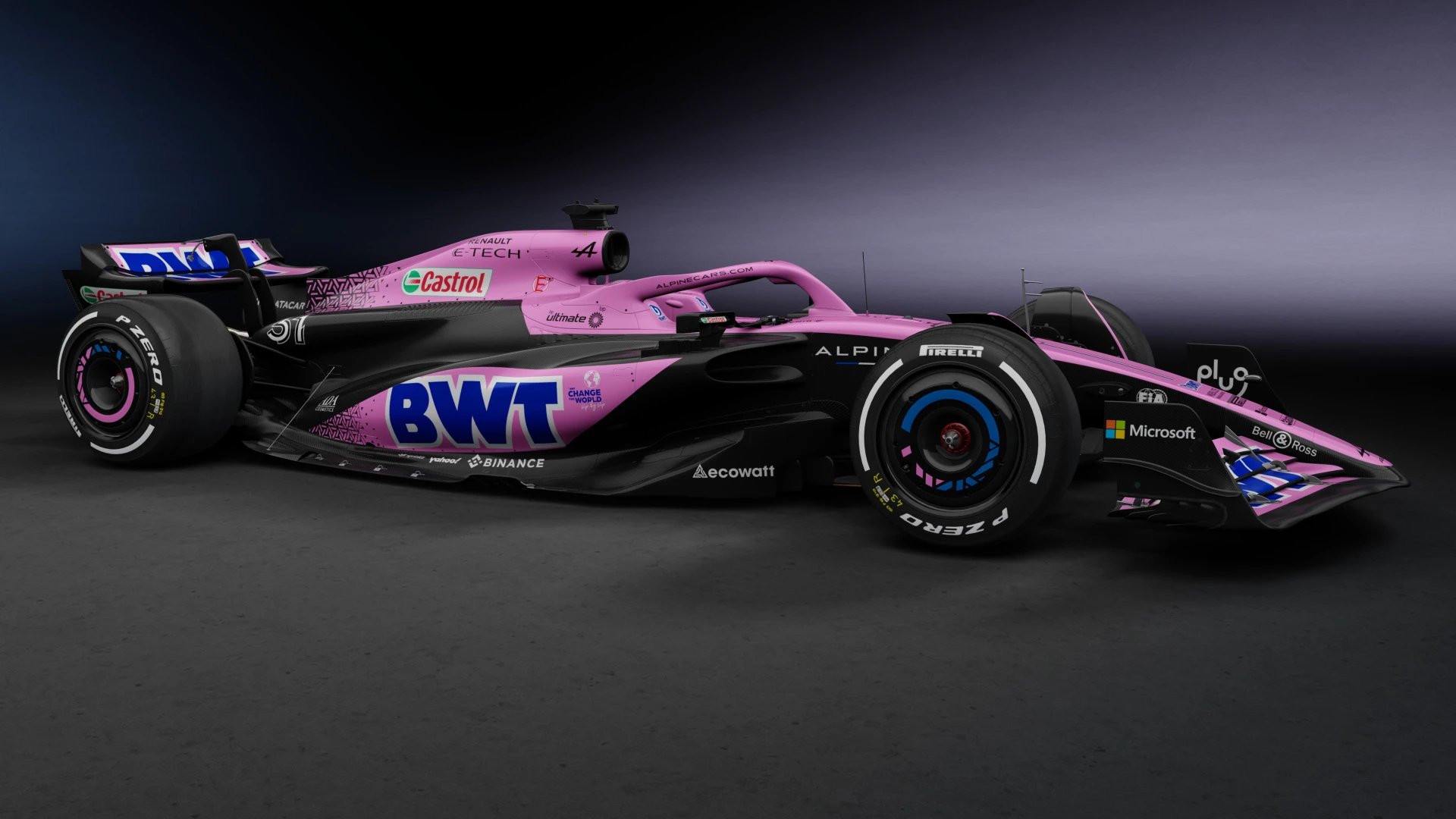 RSS Formula Hybrid 2023 Alpine A523 Pink Livery 1.1 - Assetto Corsa
