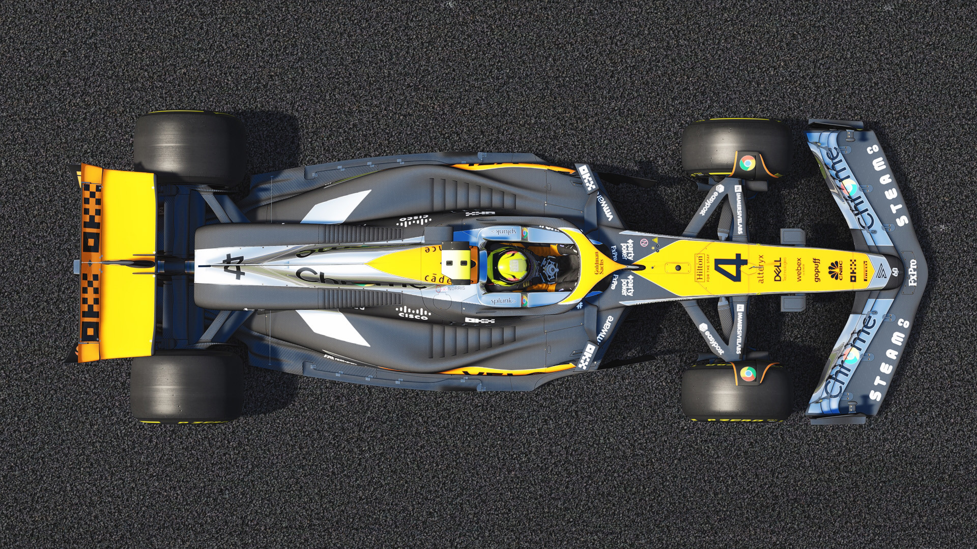 RSS Formula Hybrid 2023 McLaren MCL60 Chrome Livery 1.2 - Assetto Corsa