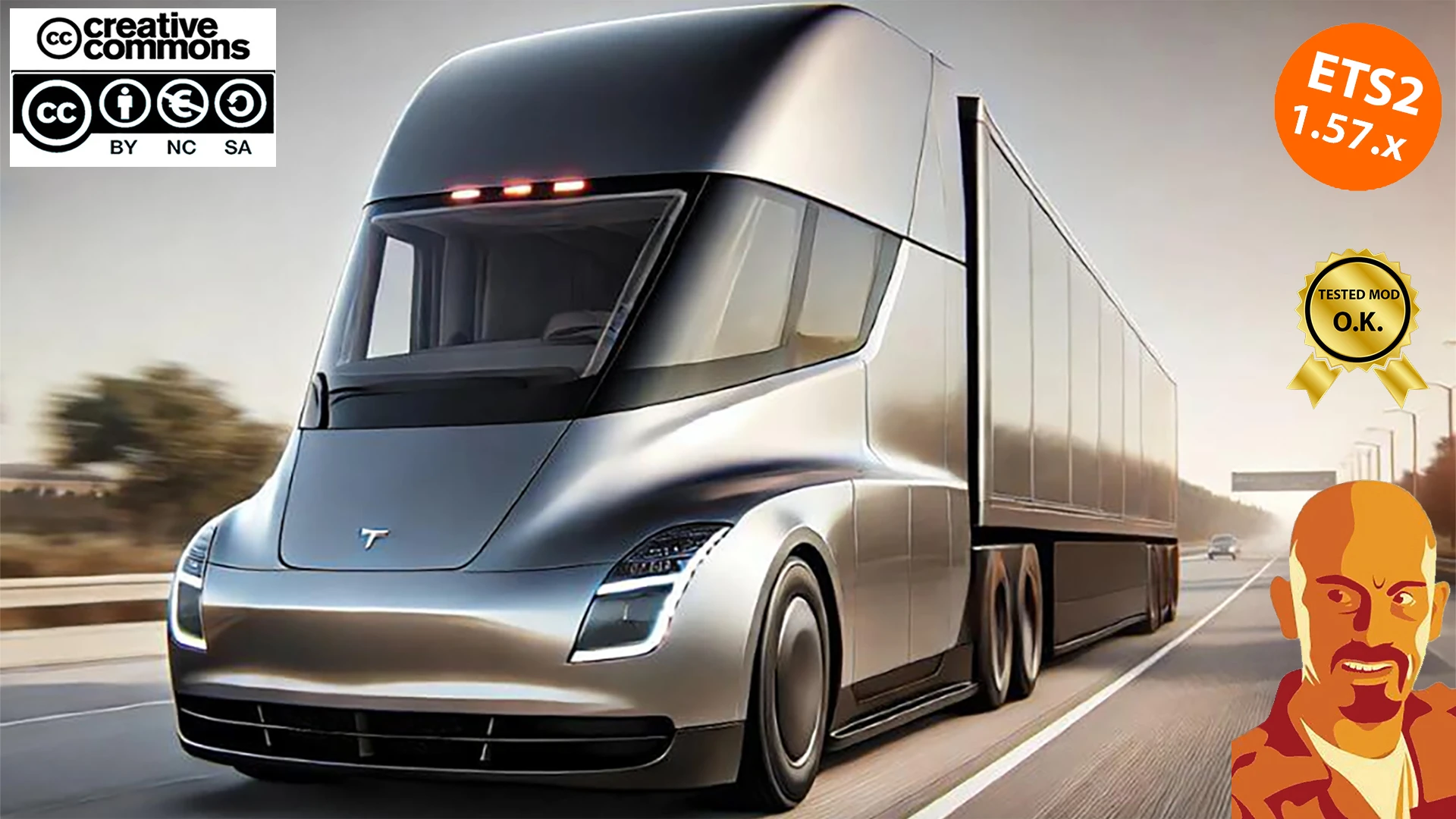TESLA SEMITRUCK 2019 v2.0 ETS2 1.57.x 2.0 - ETS 2