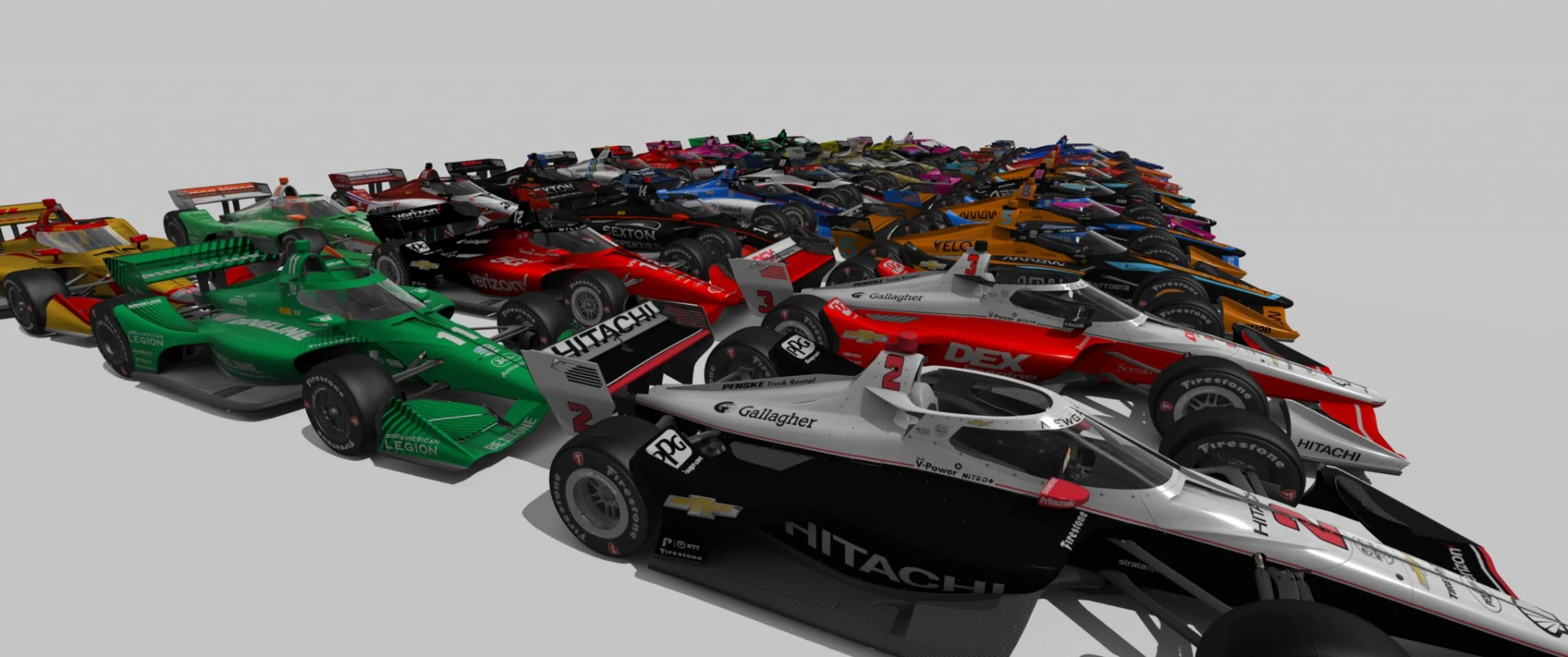 2023 IndyCar road skinpack for RSS Formula Americas 2020 13.4 - Assetto ...