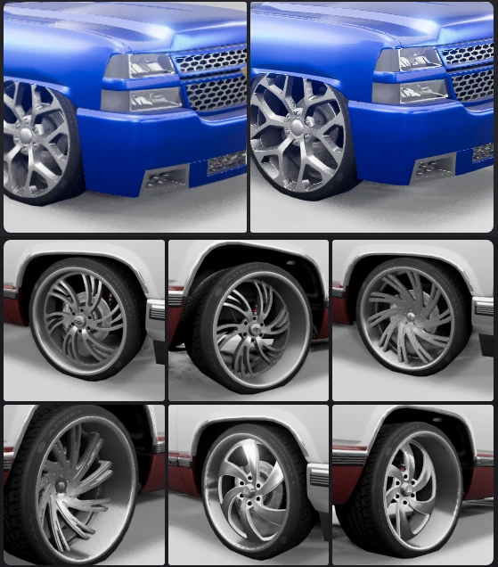 REAL WHEELS PACK | REVERSE LIP INTROS US MAGS FORGIATO WHEELS | 24 INCH ...