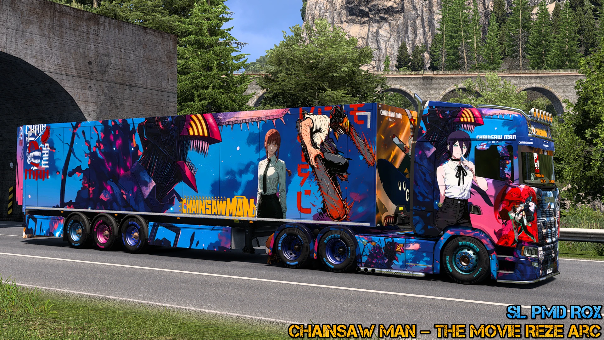 Scania Chainsaw Man The Movie Reze Arc Skin v1.0 - ETS 2